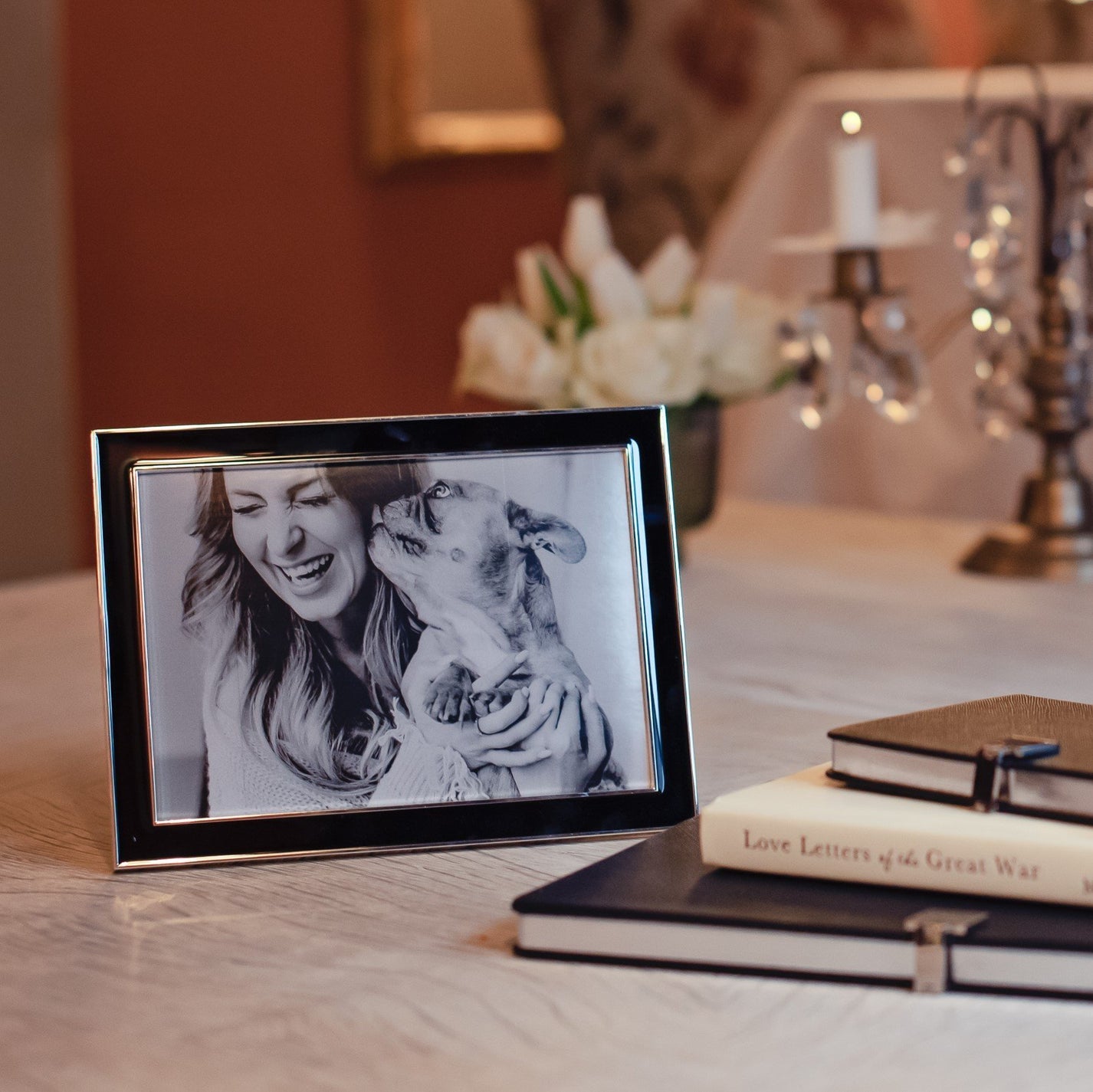 Black Enamel & Silver Frame – Addison Ross Ltd UK