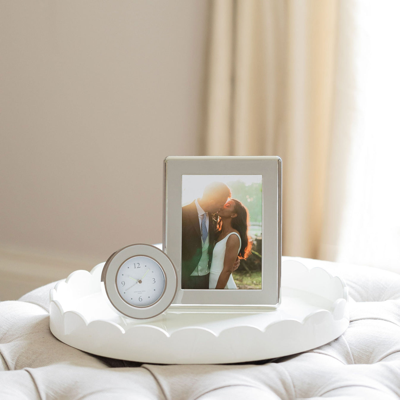 Chiffon Enamel & Silver Curve Frame – Addison Ross Ltd UK