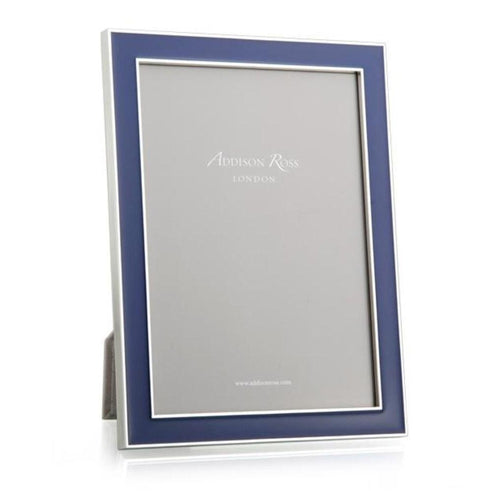 Navy Blue Enamel & Silver Frame – Addison Ross Ltd UK