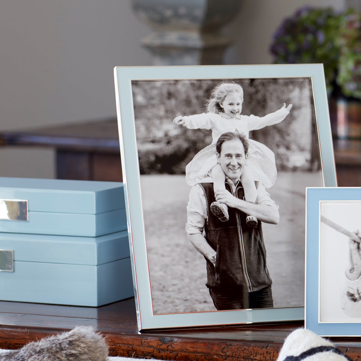 Powder Blue Enamel & Silver Frame – Addison Ross Ltd UK