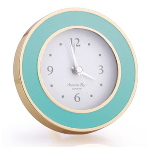 Turquoise Blue & Gold Alarm Clock – Addison Ross Ltd UK