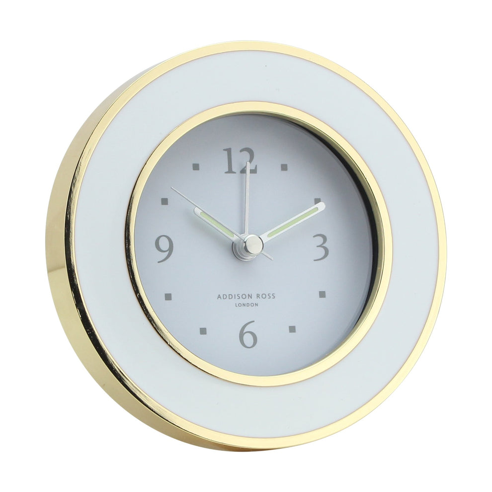 White & Gold Silent Alarm Clock – Addison Ross Ltd UK