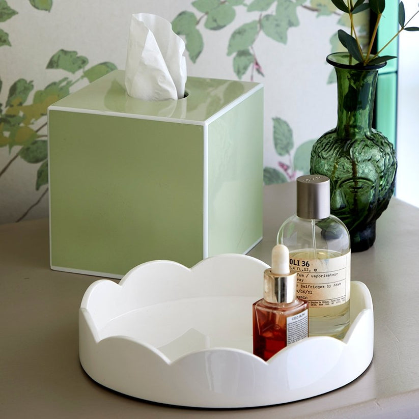 White Small Round Scallop Tray – Addison Ross Ltd UK